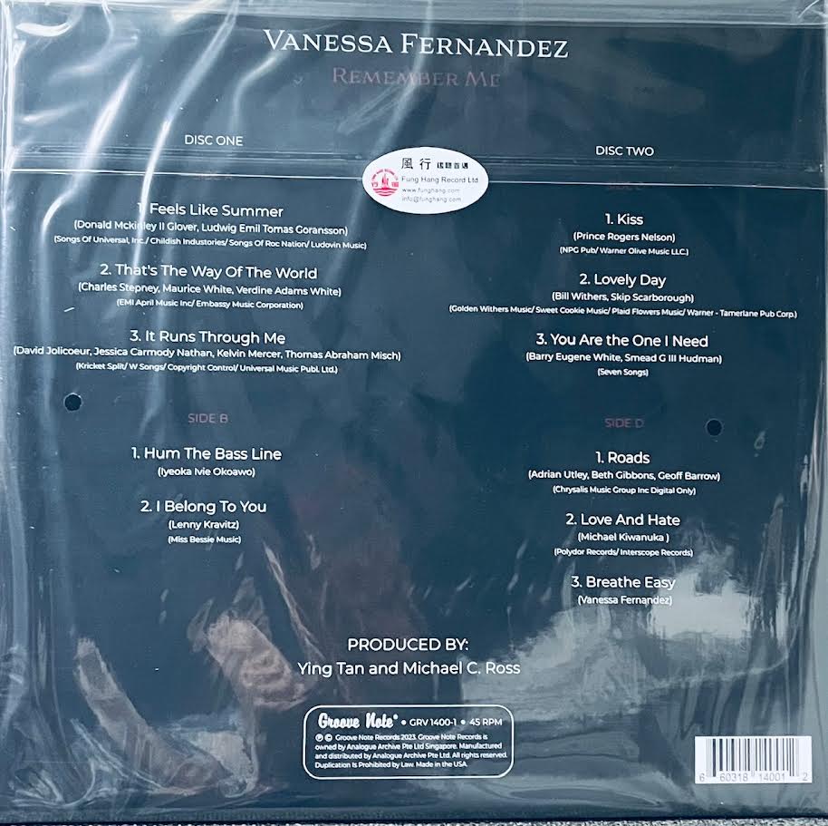 VANESSA FERNANDEZ - REMEMBER ME ( 2 X VINYL) MADE IN USA – MUSICCDHK