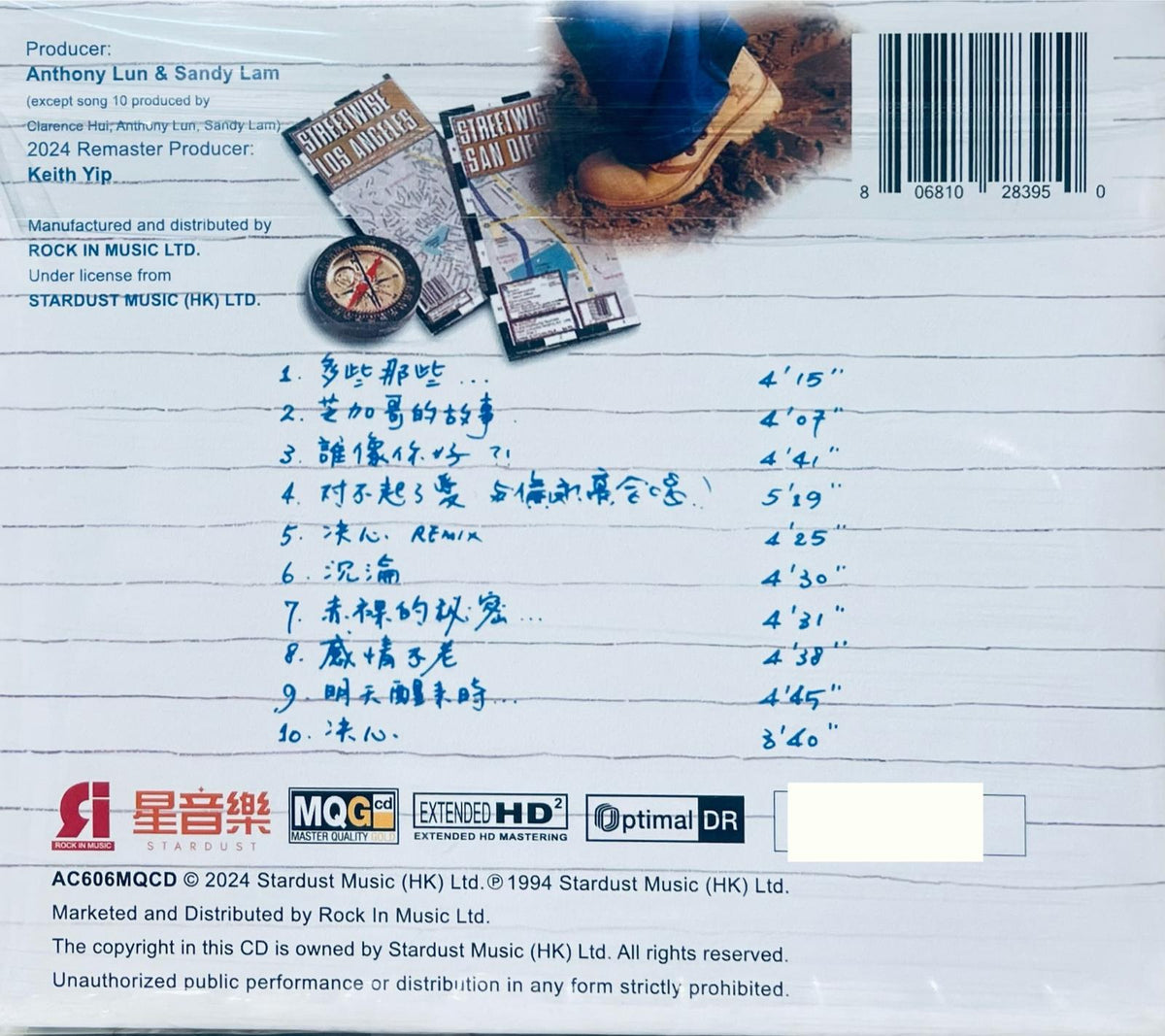 SANDY LAM - 林憶蓮 SANDY 94 master quality (MQGCD) CD – MUSICCDHK