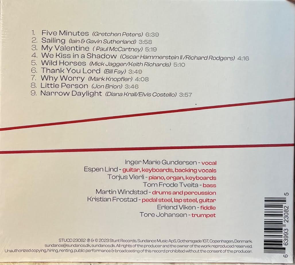 INGER MARIE - FIVE MINUTES 2023 (CD) – MUSICCDHK
