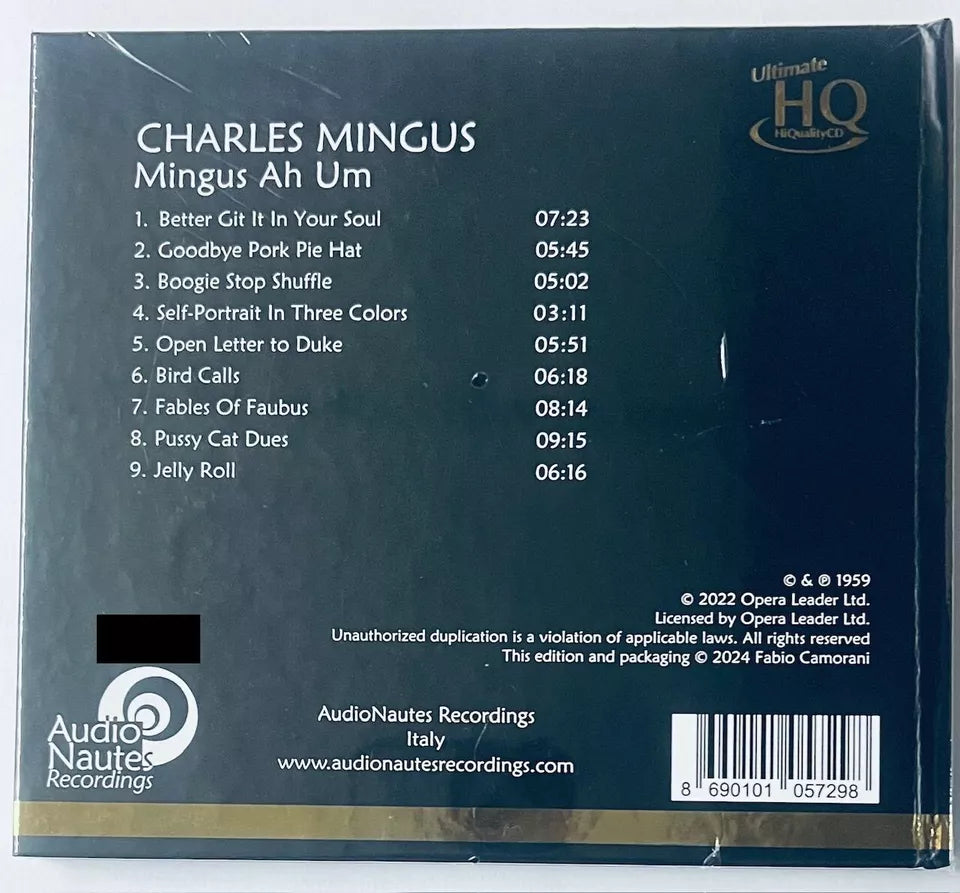 CHARLES MINGUES - MINGUS AH UM (UHQCD) CD MADE IN JAPAN – MUSICCDHK