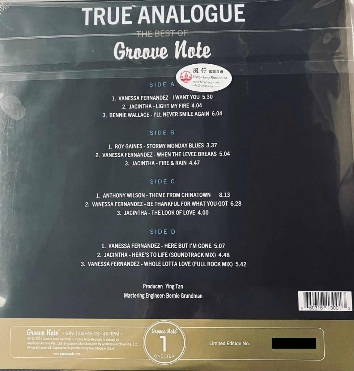 TRUE ANALOGUE - THE BEST OF GROOVE NOTE - VARIOUS ARTISTS (2 X VINYL ...