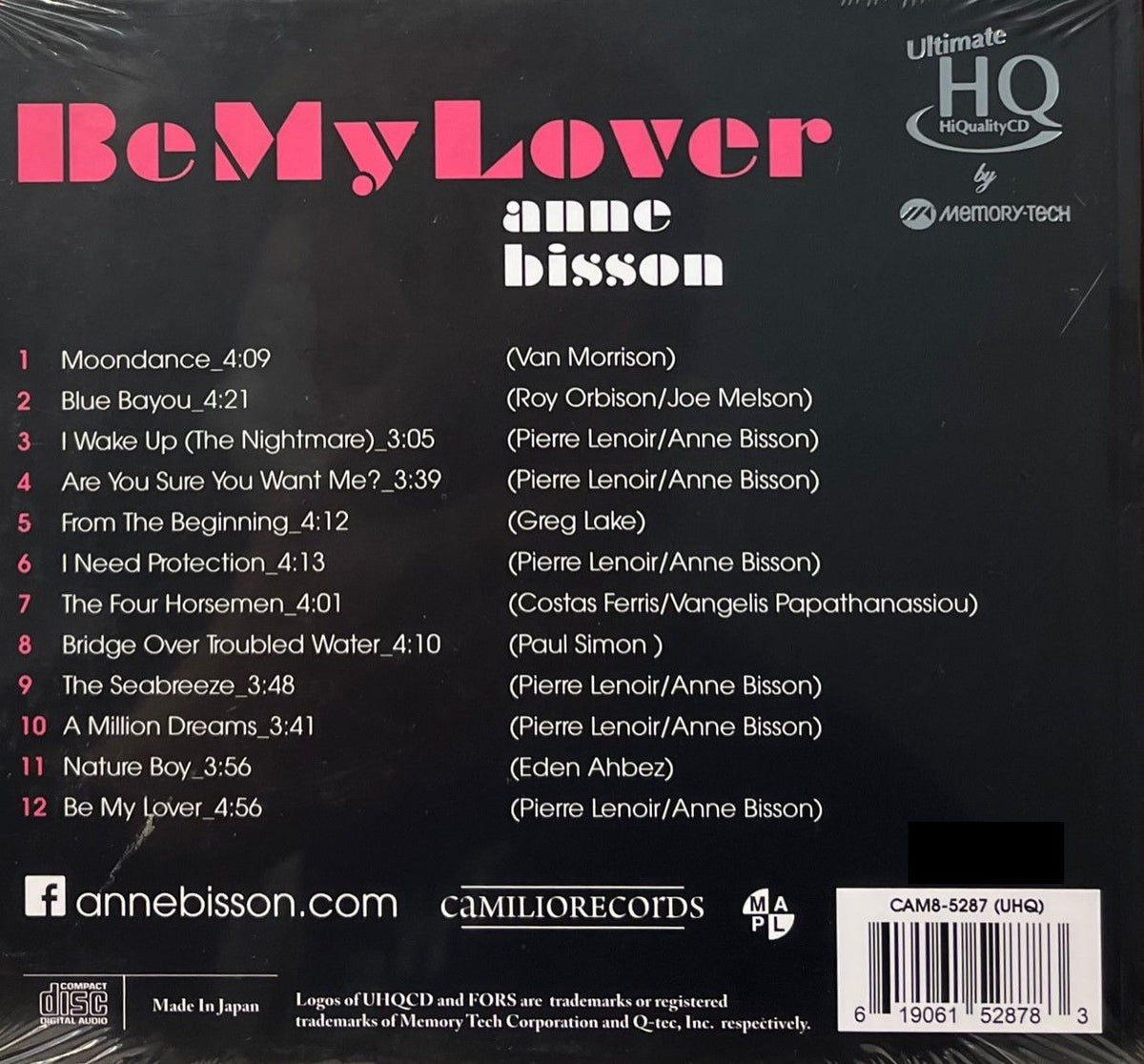 ANNE BISSON - BE MY LOVER (UHQCD) CD MADE IN JAPAN – MUSICCDHK