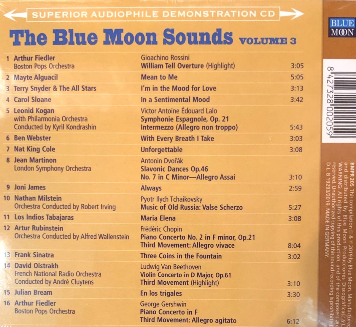 THE BLUE MOON SOUNDS VOL 3 - VARIOUS ARTISTS (CD) MADE IN GERMANY ...